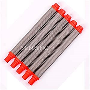 Airless Spray Gun Filter 089960 Red Fine 200 Mesh, 5 Pieces