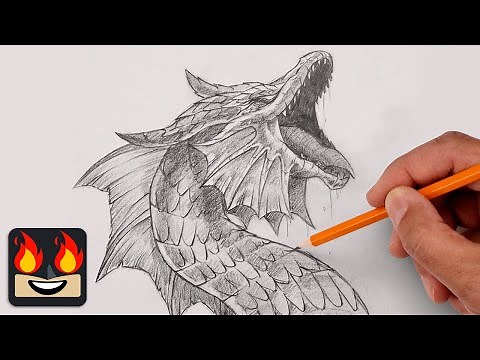 How To Draw Bahamut | Dungeons & Dragons