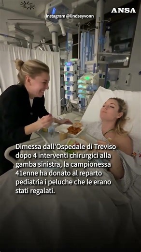 Lindsey Vonn returns home #milanocortina2026 #ansa #news