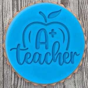 A Teacher | Cookie Embosser Stamp - Etsy UK
