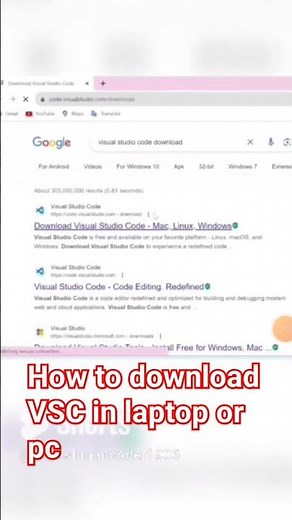 Download VSC in laptop or pc #coding #code