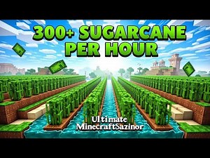 Ultimate Automatic Sugarcane farm Minecraft Java 1.21.5! 300+ P/H