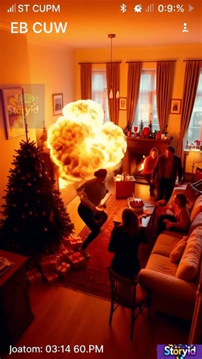 Christmas Night Turns Into Disaster After Fireplace Explosion — CCTV