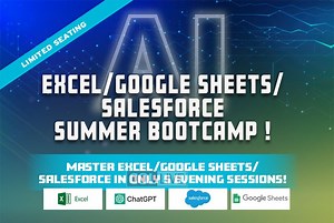 Master Excel / Google Sheets /Salesforce In Only 5 Evening Sessions!