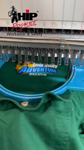 Embroidering caps and shirts for Emu Gully Adventure Education Group. Thank you for the opportunity to work with you. #HipPocketWorkwear #embroidery #uniforms #workwear #caps #toowoomba | Hip Pocket Workwear & Safety