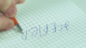 Macro Pen Male Hand Fast Writing Stock Footage Video (100% Royalty-free) 1099274193 | Shutterstock
