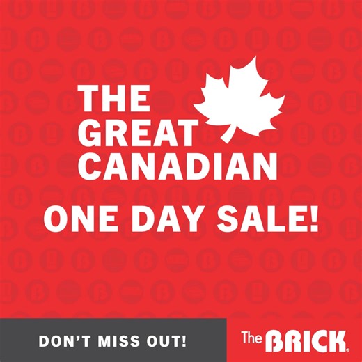 Oh Canada! Deals this good only last for one day. Save up to 40% off furniture—plus up to 50% off select mattresses. | The Brick
