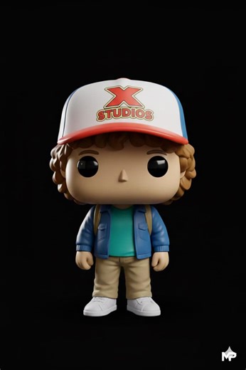 Dustin Funko Pop Style STL | Stranger Things 3D Printable Figure | Fan Art Model - Etsy
