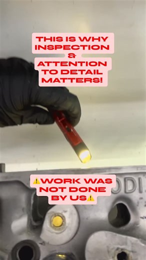 EastValleyPerformanceMachine on Instagram: "During inspection of a set of heads brought to us, we immediately flagged several spring cups that had been epoxied in place… major red flag. Once removed, the reason was obvious, the spring pockets had been cut too deep and broke through into the intake port effectively rendering these heads unusable. This is exactly what happens when manufacturer guidelines for spring pocket machining are ignored. Mistakes like this don’t just cost cylinder heads, th