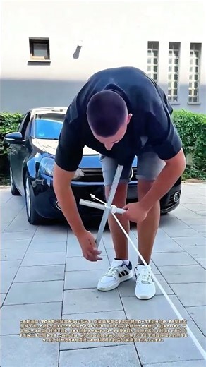 ロープと鉄棒で作る応用機械：車両を動かす手作りウインチ