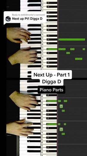 Replying to @datkldmonte Next Up - Part 1 (Digga D), Piano Parts #nextuppart1 #diggad #piano #addictivekeys #keyscape #xlnaudio #spectrasonics #fyp #pianotok #pianotutorial #producertok #musicproduction #logicprox #plugins #loops #synthesia #pianoloops