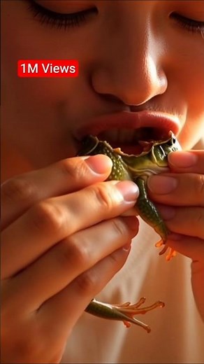 frog Eating 4k ASMR😯 #asmr #satisfying #eating