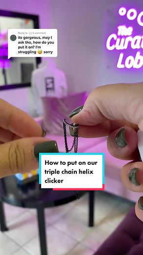 Triple Chain Helix Clicker Hoop Earring Tutorial