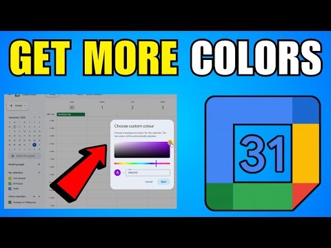 How To Get More Colors In Google Calendar (2026) (Complete Guide)