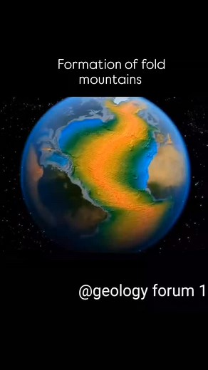FORMATION OF FOLD MOUNTAINS Fold mountains are large mountain ranges formed mainly by the bending and folding of the Earth’s crust due to compressional forces. These forces occur when two tectonic plates collide or move toward each other. PROCESS OF FORMATION 1. PLATE COLLISION: Fold mountains usually form at convergent plate boundaries, where two continental plates (or sometimes an oceanic and a continental plate) collide. The immense pressure causes the crustal rocks at the edges of the plates