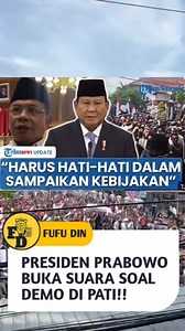 693K views · 10K reactions | PRABOWO AKHIRNYA BUKA SUARA‼️ soal demo besar di Pati yang memprotes kenaikan pajak hingga 250%! Pernyataannya bikin banyak pihak kaget…" #beritaterkini #demo #berita #prabowo #beritaindonesia | Lek Much | Facebook