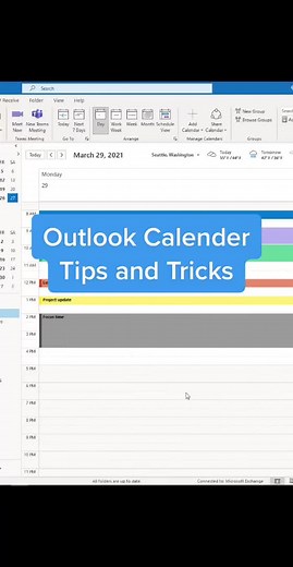 Speed through your days ⚡️ #outlook #officetips #techtips #edutok #calendar #tiktokteachertips #gtd #learnontiktok