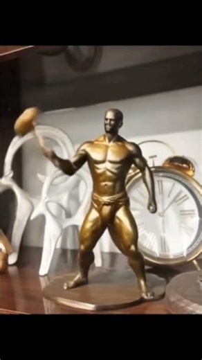 The Self-Made Man Sculpture – From Obesity to Strength