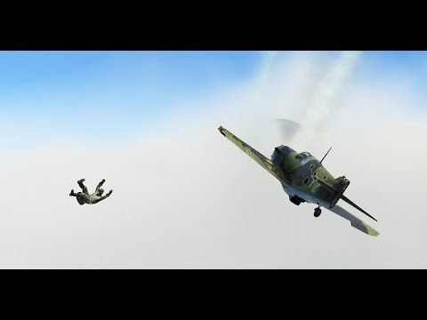 Bf109 F2 против ЛаГГ 3 без хвоста TrackIR. L-2 Shturmovik Great Battles