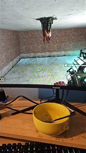 hungry gmod barnacle eats headcrab