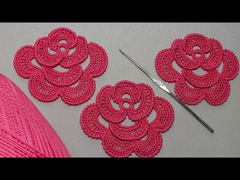 Как связать РОЗУ крючком для начинающих. ЧАСТЬ 1. Обучающий урок.