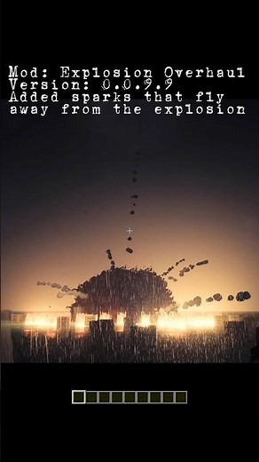 Mod: Explosion Overhaul #minecraft #minecraftmod #mods