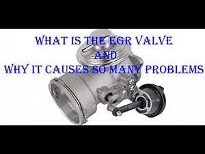 What is the EGR valve and why it causes so many problems.