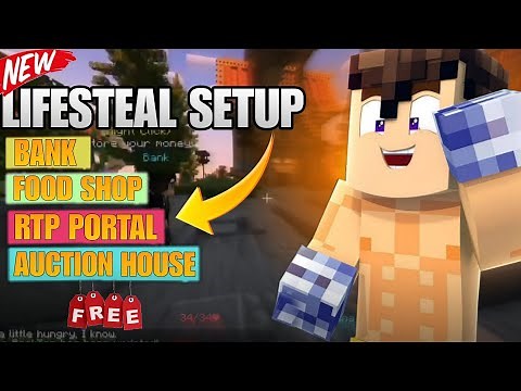 Minecraft Premade lifesteal setup | Free lifesteal server backup | download server setup.