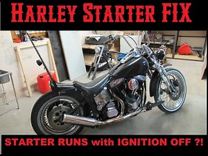 Harley Starter Engine Engages With Ignition Switched OFF - FIX !