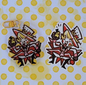 Gremlin Lucifer Keychain + Sticker - Etsy