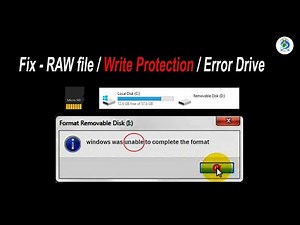 how to fix RAW file system of Pendrive fix not formatted error drive
