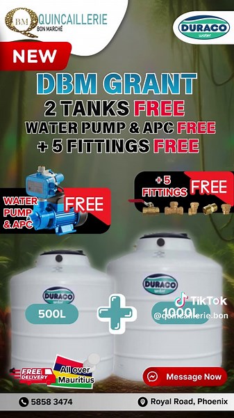 #mauritius🇲🇺 #QBM #duraco #DBM #grant