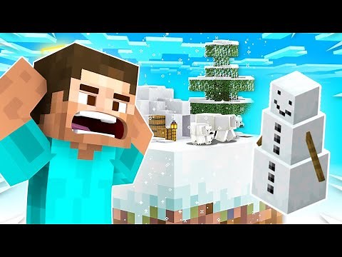 I MADE A SNOW CITY IN ONEBLOCK MINECRAFT