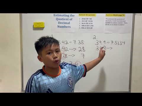 Estimating the Quotient of Decimal Numbers ✏️➗| Grade 5 Math