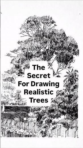 Secret for Drawing Realistic Trees