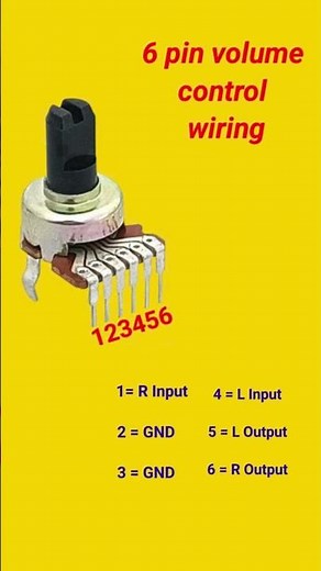 6 pin volume control wiring