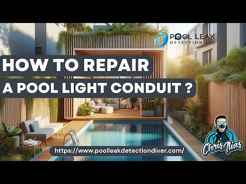 How to Repair a Pool Light Conduit? My New Technique!