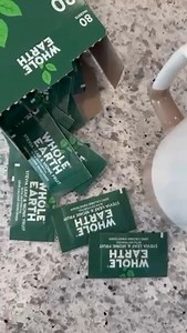 From @_lomeyer_ --- entering my season of productivity 😌👩🏻‍💻✨ & needing allll the fuel to tackle my writing goals and holiday to-do! I’ve been using @wholeearthsweetener in my daily matcha because it’s plant-based and has ZERO grams of sugar zero calories! try it in your next tea, coffee, or cocktail! plus they sell 12oz pouches that are perfect for baking 🤍 #wholeearth #betteryourbevi #ad | Whole Earth Sweetener