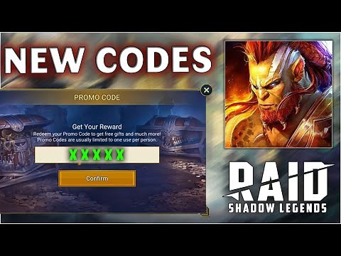 raid shadow legends new promo codes - Gem & sacred shard & energy redeem code game