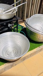 Aluminum seive available in small, medium and large. Kindly order via dm | Kitchenco equipment by Nafs Kitchenco Enterprise