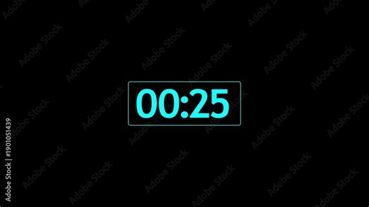 30 second Digital countdown 90 seconds. one minute countdown timer animation. Dynamic 30s Countdown Animation Engaging Timer Visuals for Events 4k video