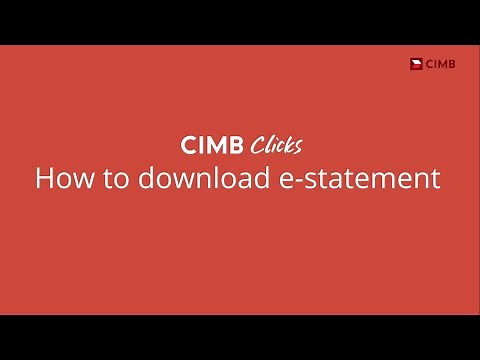 A Quicker Way to View eStatement | CIMB Clicks Web