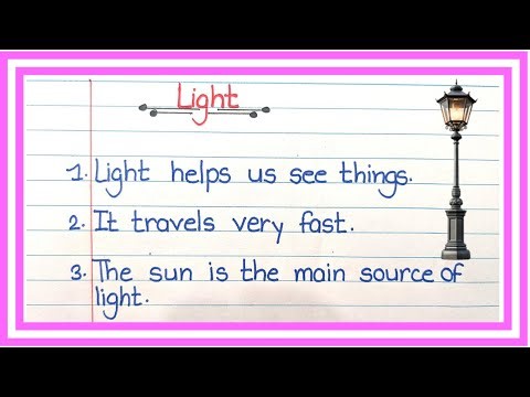 10 Lines on Light in English | 10 Lines Essay on Light | Few Sentence about Light ABM Class