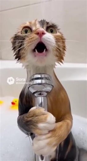 When the Shower Turns Into an Opera House 😹🎶#ShowerSinging #OperaInTheShower #FunnyMoments #funny