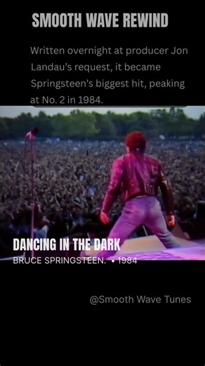 🎶 “You can’t start a fire without a spark…” Bruce Springsteen wrote “Dancing in the Dark” in one night after being told his album Born in the U.S.A. needed a single — and it became his biggest hit. Peaking at #2 on the Billboard Hot 100, the song’s relatable frustration and iconic video made it a defining moment of 80s rock. 💥 What’s your favorite Bruce Springsteen song to blast on a road trip? 🎧 Subscribers get access to the Smooth Wave Daily Spotify playlist. 💬 Info on becoming a subscribe