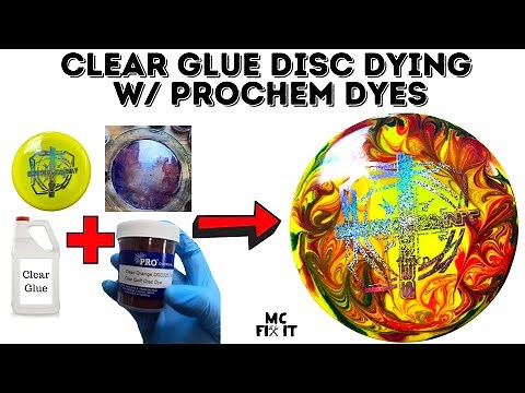Sergeant Yellow Dynamic Discs: Tutorial for Clear Glue Bed Disc Dying with Pro Chem(Complete Guide)