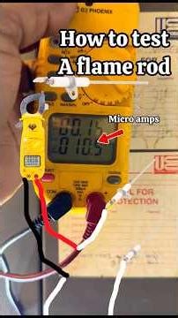 How to test a flame rod with micro amps! #boiler #mechanic #nyc