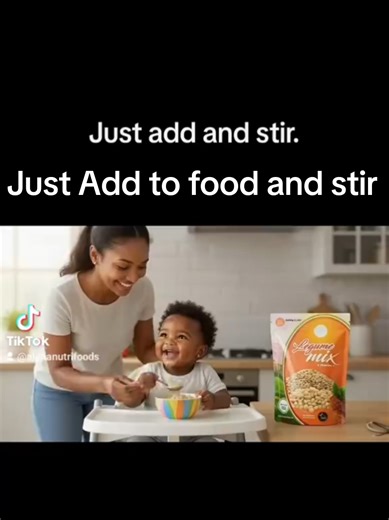 Legume Mix is a carefully processed blend of nutritious legumes designed to enrich your child’s meals. Just two teaspoons added to porridge or any complementary food improves nutrient density, supports healthy growth, and enhances taste. Suitable for babies from 6 months and above, it is easy to mix, smooth in texture, and perfect for daily feeding.