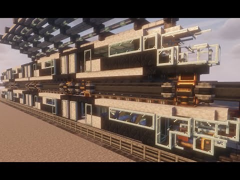 Minecraft Create Mod Monorail Showcase