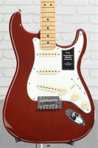 Fender Player II Stratocaster Electric Guitar - Transparent Mocha Burst with Maple Fingerboard